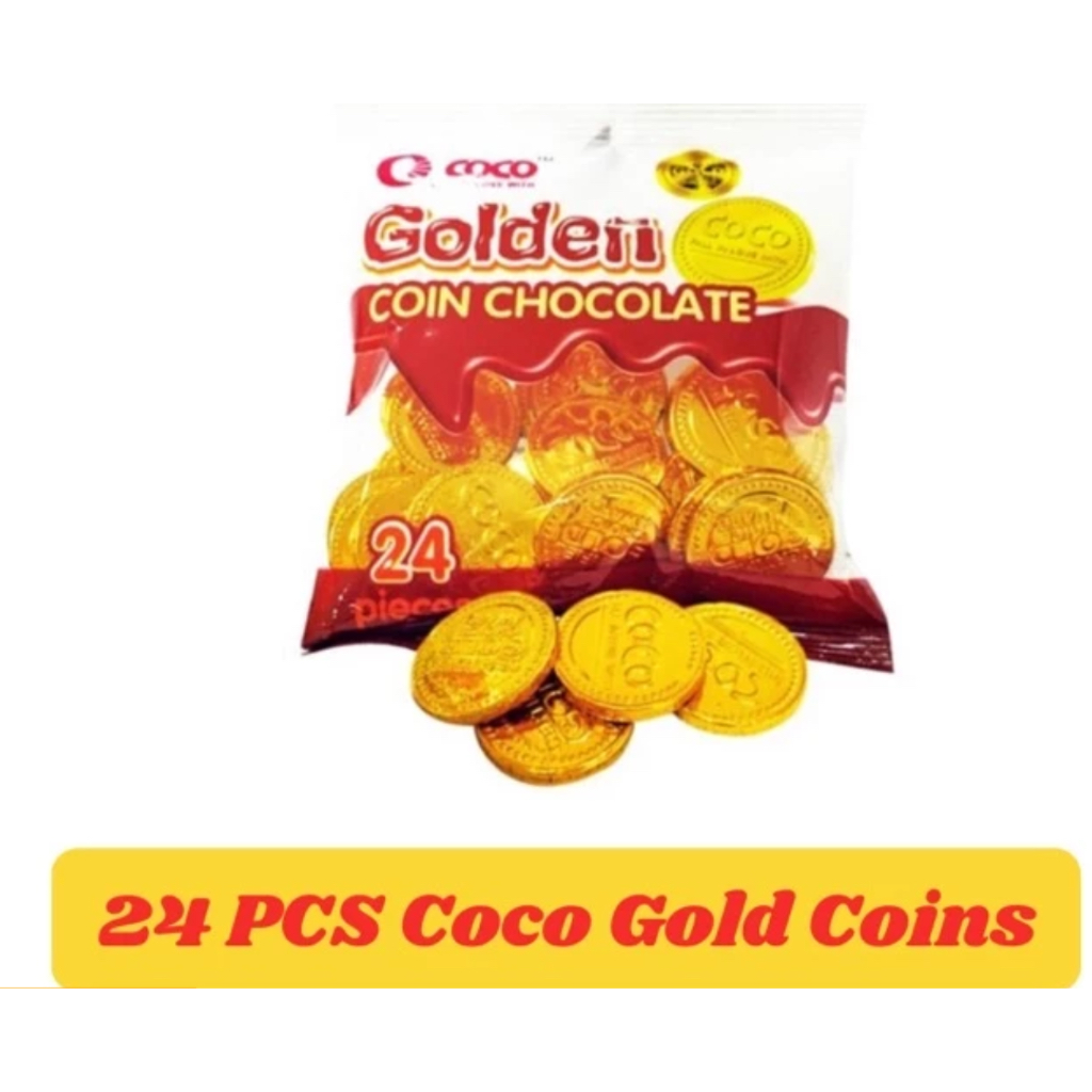 COCO GOLDEN COIN PACK 24 PIECES PER PACK | Shopee Philippines