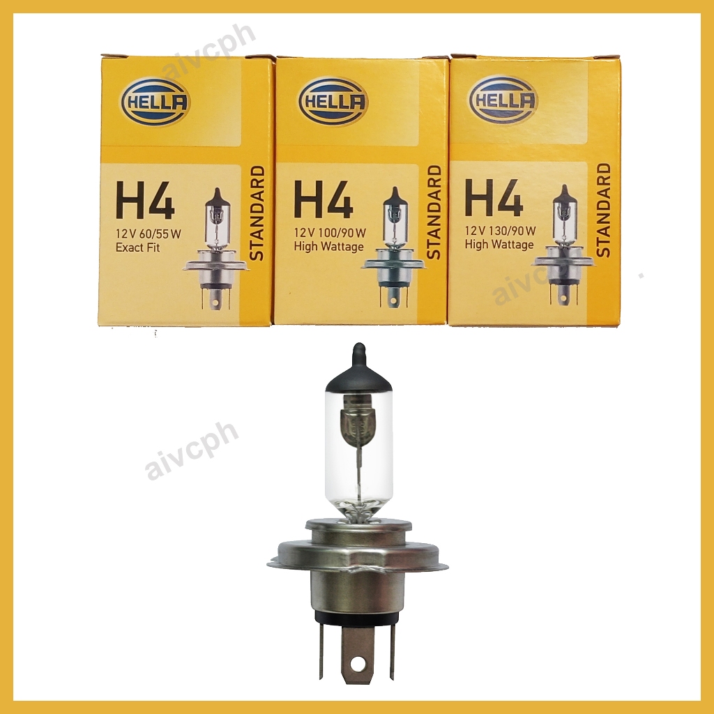 HELLA Halogen Bulb H4 60/55W 100/90W 130/90W 9003 HB2 12V P43t Auto Headlight Standard Head Lamp ...