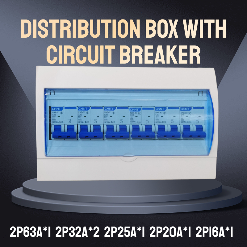 12 Loop Distribution Box with 2P Circuit Breaker Panel, Combined ...