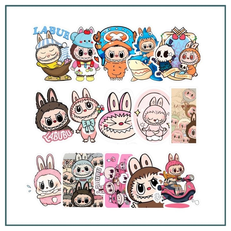 Labubu Stickers | Laminated Laptop Phone Bag Bottle Waterproof Stickers ...