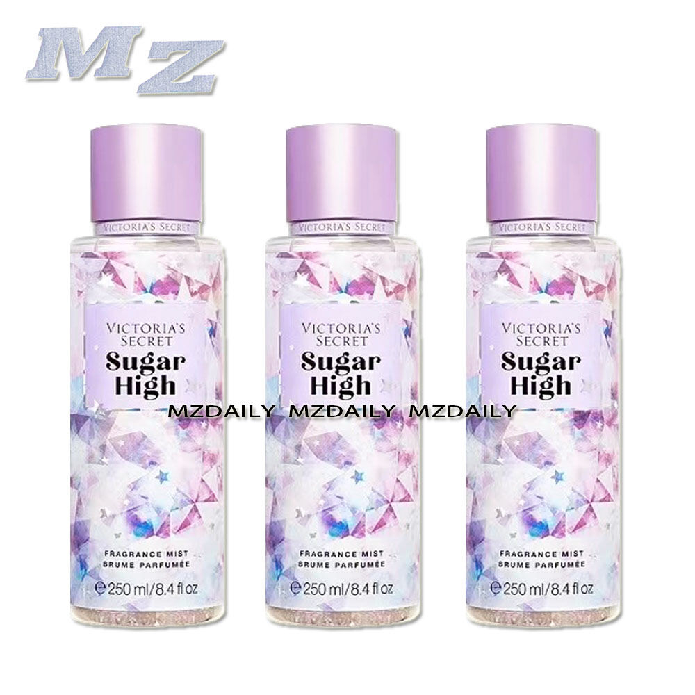 ( SET OF 3 ) Victoria’s Secret Sugar High Fragrance Mist 250ml | Shopee ...