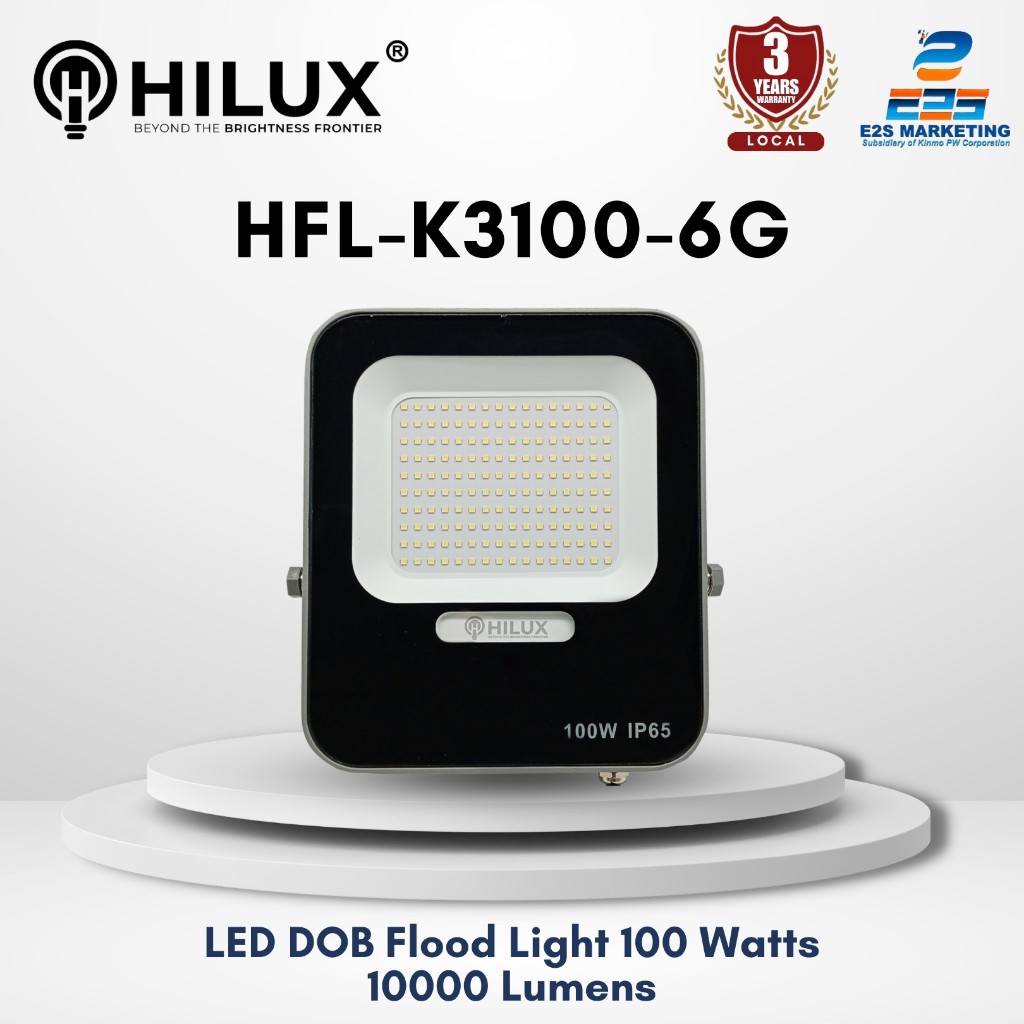HiLux Outdoor LED DOB Flood Light 100 Watts 10000 Lumens IP65 Daylight HFL-K3100-6G | Shopee ...