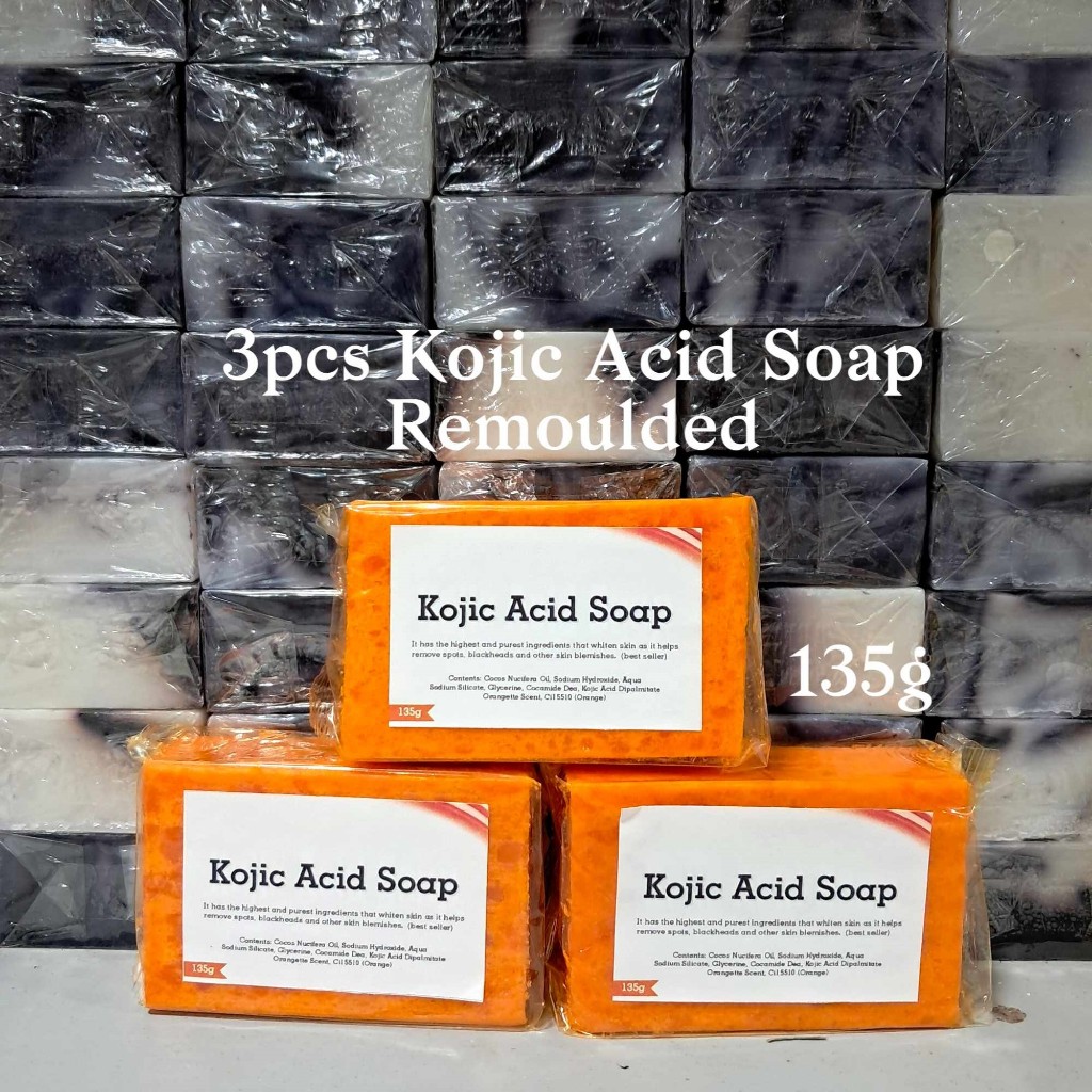 3 pcs Remolded Kojic Acid Soap 135g Skin Care | Shopee Philippines