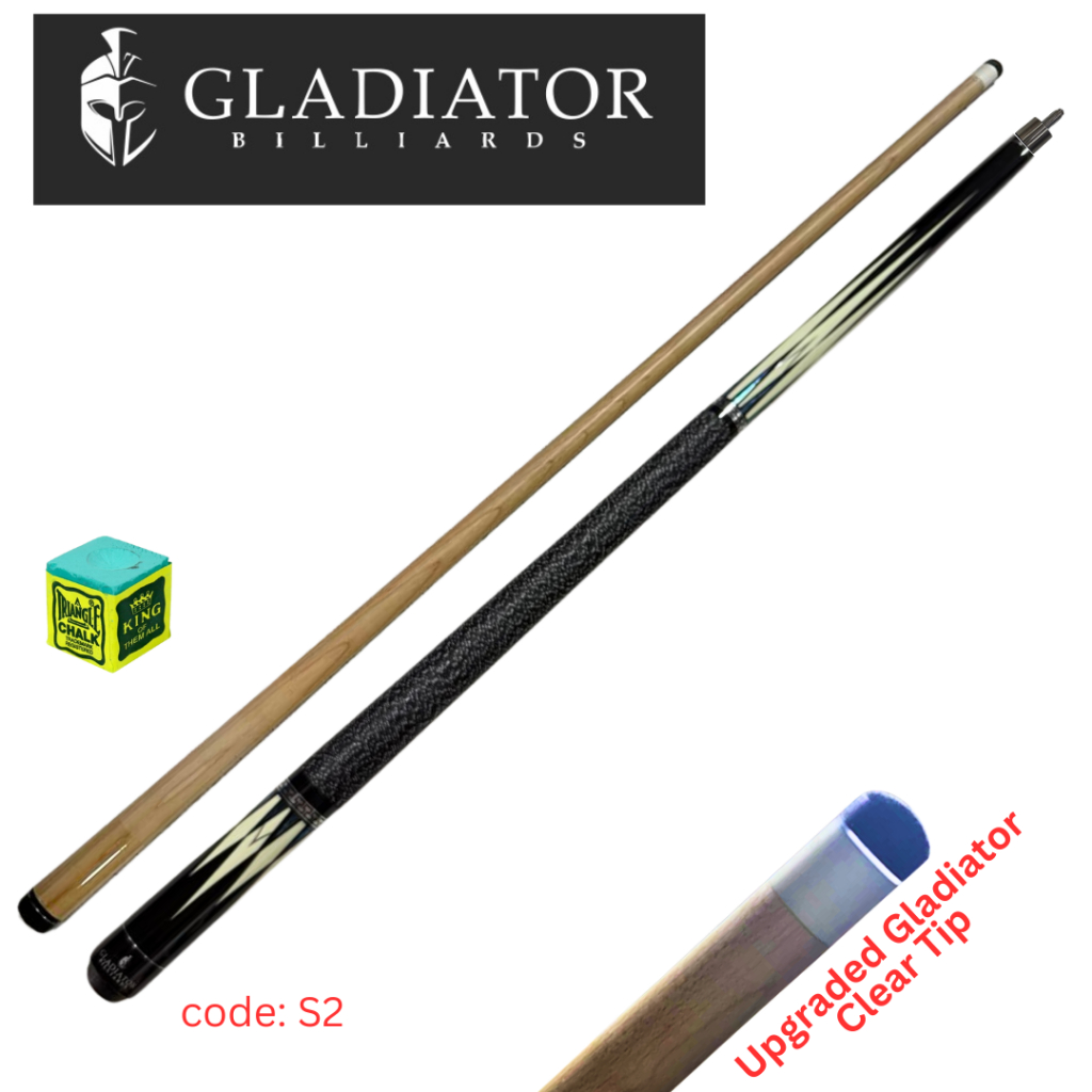 Gladiator Upgraded Gladiator Tip Clear Billiard Cue Stick Set | Shopee ...