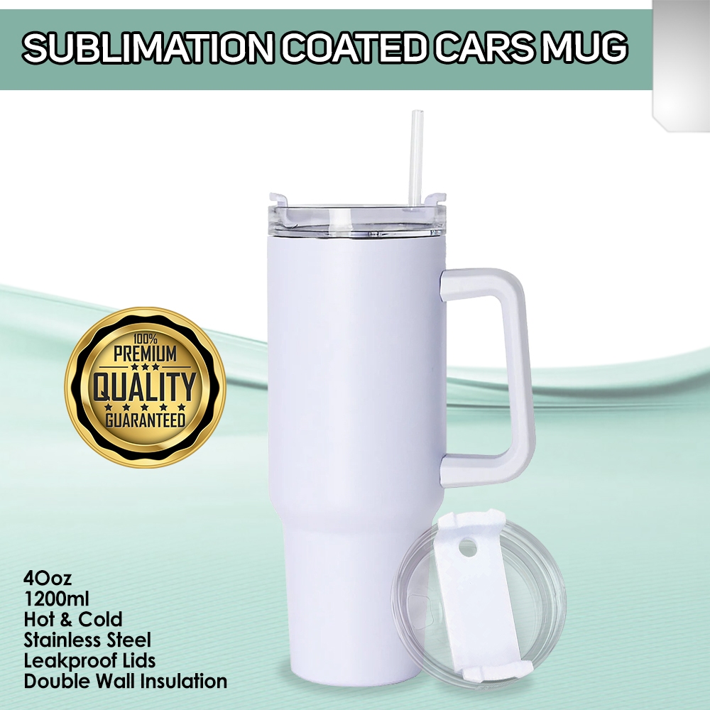 Sublimation Coated Cars mug (40Oz-1200ML) White | Shopee Philippines
