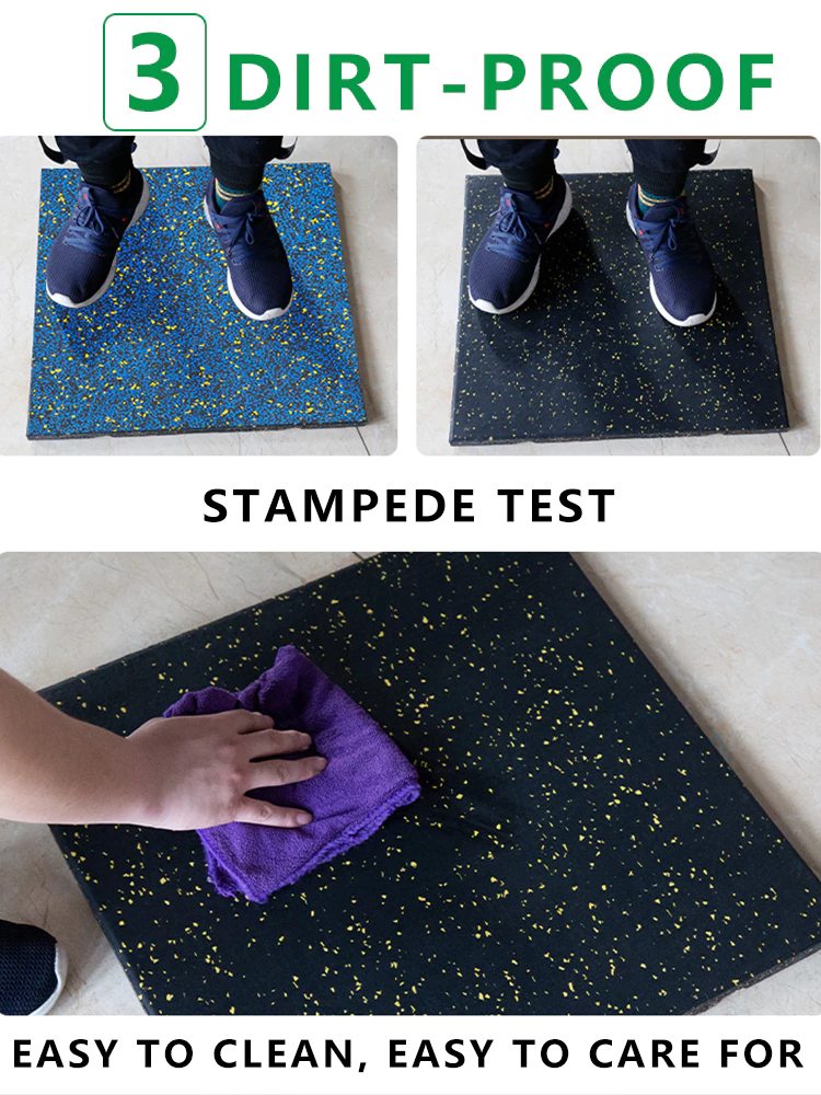 【Wholesale Offer】Rubber floor Mat 50cm*50cm*2cm Gymnasium Indoor Sports ...