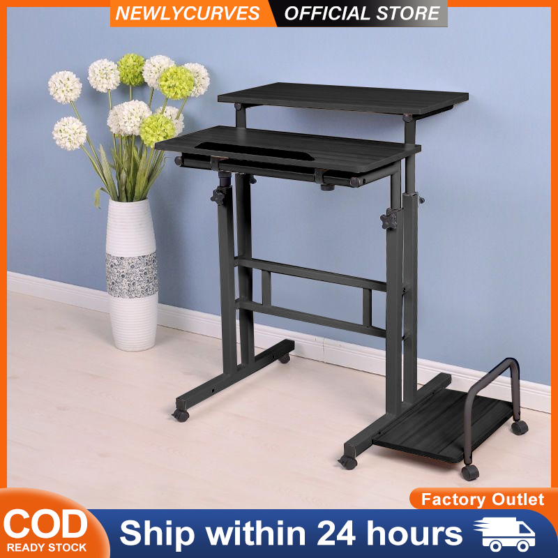 NEW - Standing Computer Desk Adjustable Height 67-115cm Workstation ...
