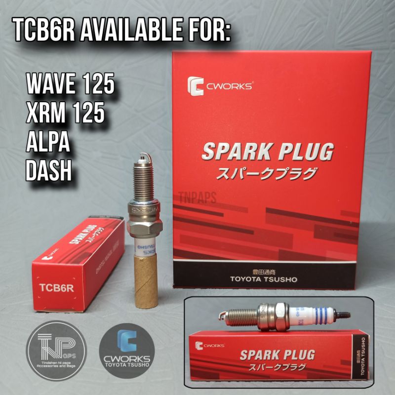 ( TCB6R ) SPARK PLUG CWORKS TOYOTA TSUSHO MOTORCYCLE SPARK PLUG for ...