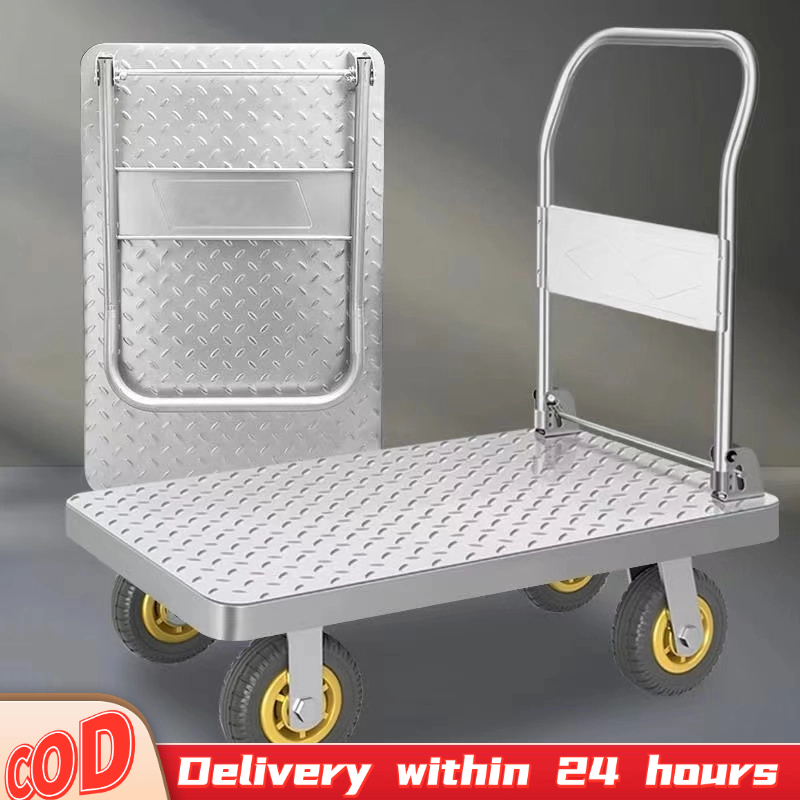 Foldable Trolley Hand Truck Capacity 200/650/1000KG Push Cart ...