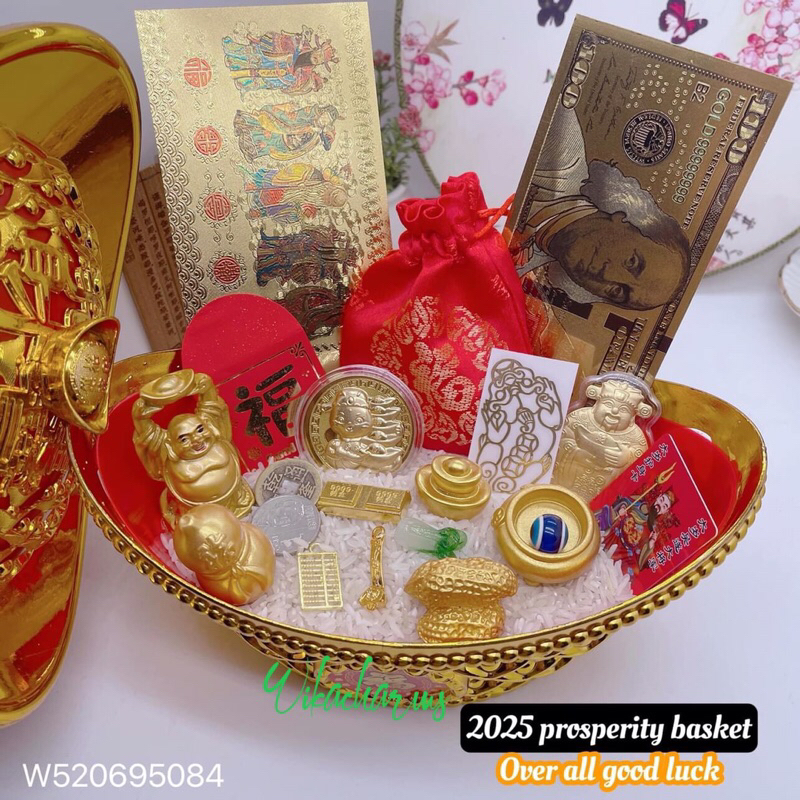 (wikacharms) 2025 year of the snake prosperity basket set over all good ...