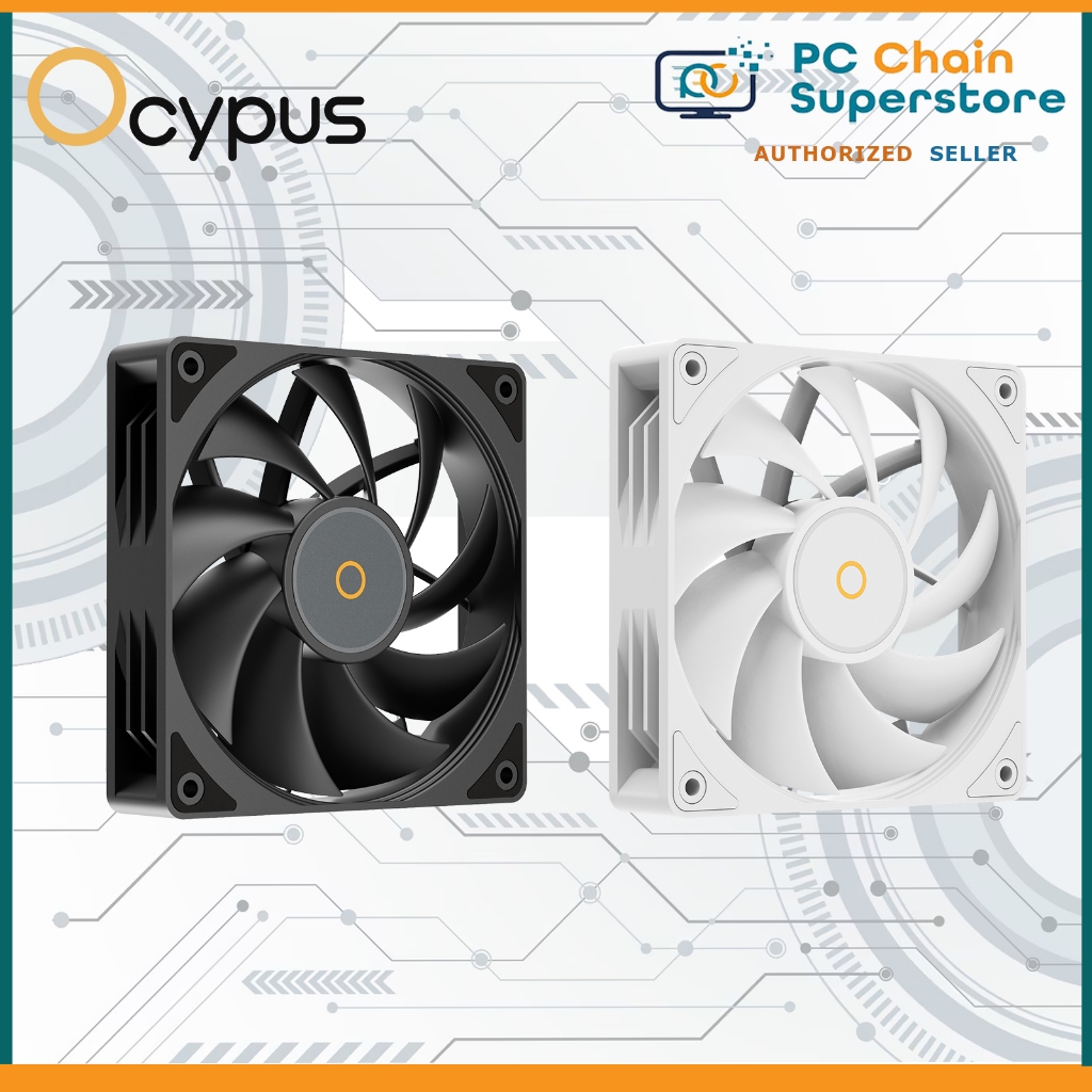 Ocypus Gamma F12 BK / WH 120MM PWM Quiet and Efficient Cooling Case Fan ...