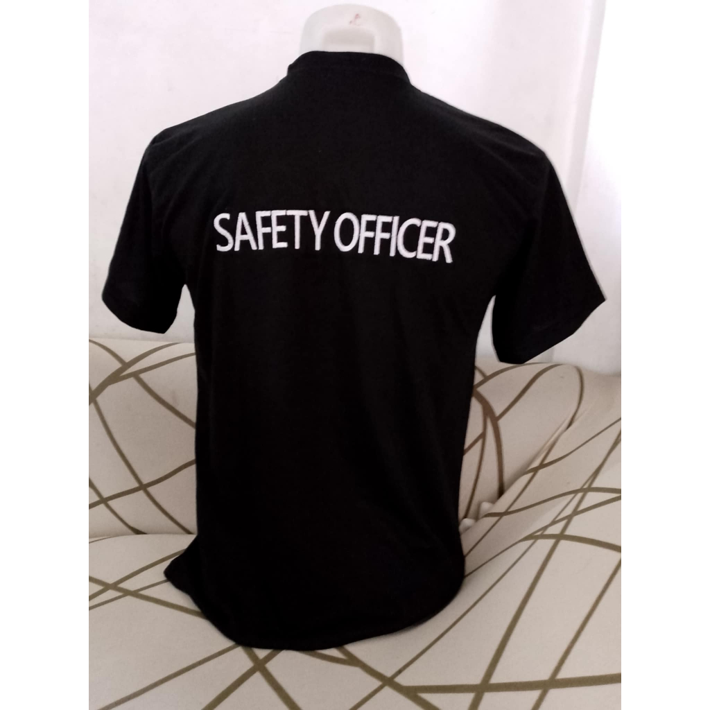 Safety officer poloshirt cotton embroid/tahi/burda | Shopee Philippines