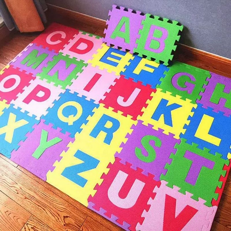 26pcs Foam Mat Alphabet Puzzle Play Flooring Mat For Toddlers | Shopee ...