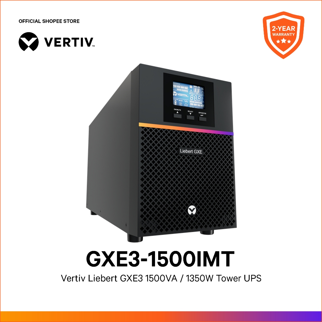Vertiv™ Liebert® GXE3 1,500VA / 1,350W Tower UPS (GXE3-1500IMT) | Shopee Philippines
