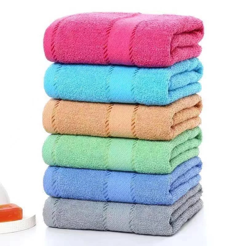 JS Big Size Quick Dry Bath Towel Plain Color 100%Cotton Bathroom Towel ...