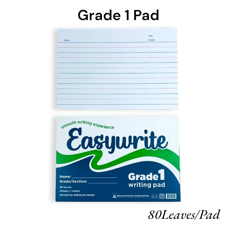 [ Grade-1 ] Easywrite 80 leaves per pad Kids School Supplies ...