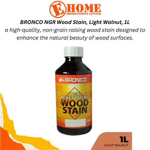 BRONCO NGR Wood Stain, Light Walnut, 1L | Shopee Philippines