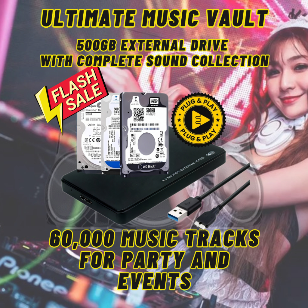 External Hard Drive with Preloaded Complete Music Package – DJ Remix ...