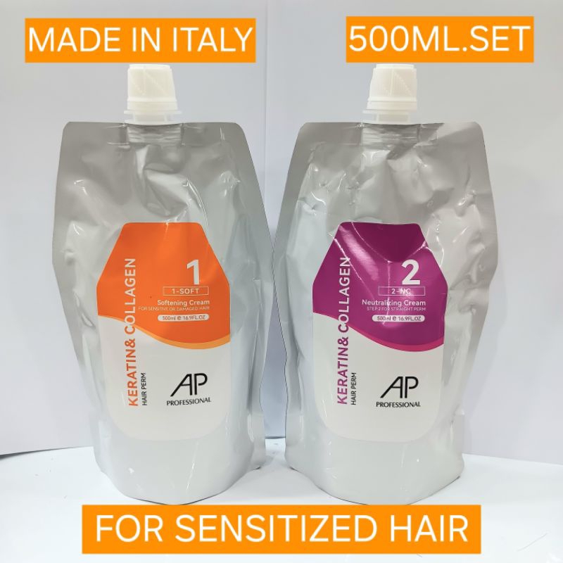 AP KERATIN COLLAGEN HAIR REBONDING FOR SENSITIZED HAIR MADE IN ITALY ...