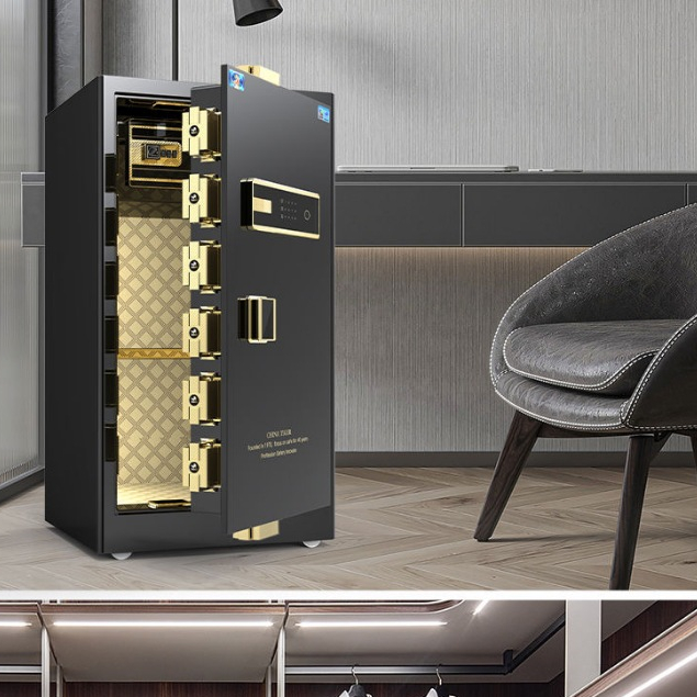 Luxury Digital Depository Cash Fireproof Safe Box Jewelry Home Hotel Lock Keypad Black Safety ...