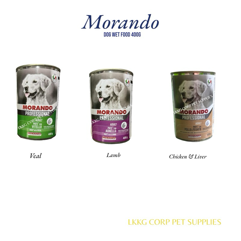 [DOG] Morando Professional Can Dog Food 400g Veal,Lamb,Chicken&Liver ...