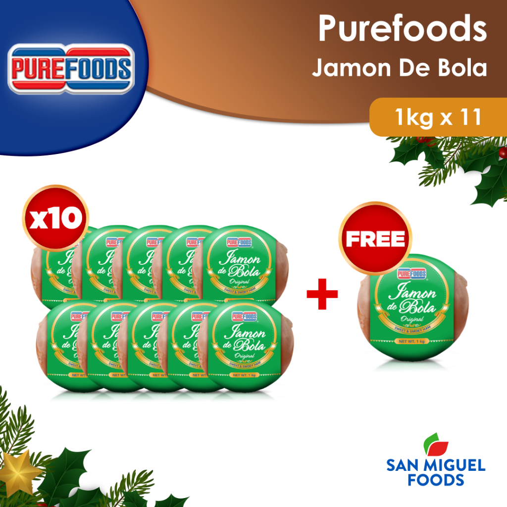 Purefoods Jamon De Bola 1KG 10+1 | Shopee Philippines