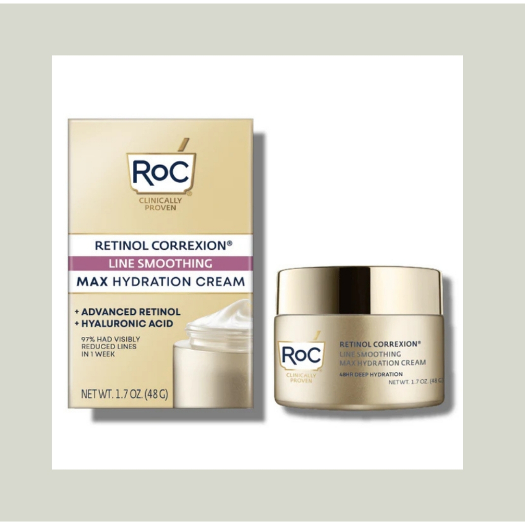 RoC Retinol Correxion Line Smoothing Max Hydration cream Daily Face ...