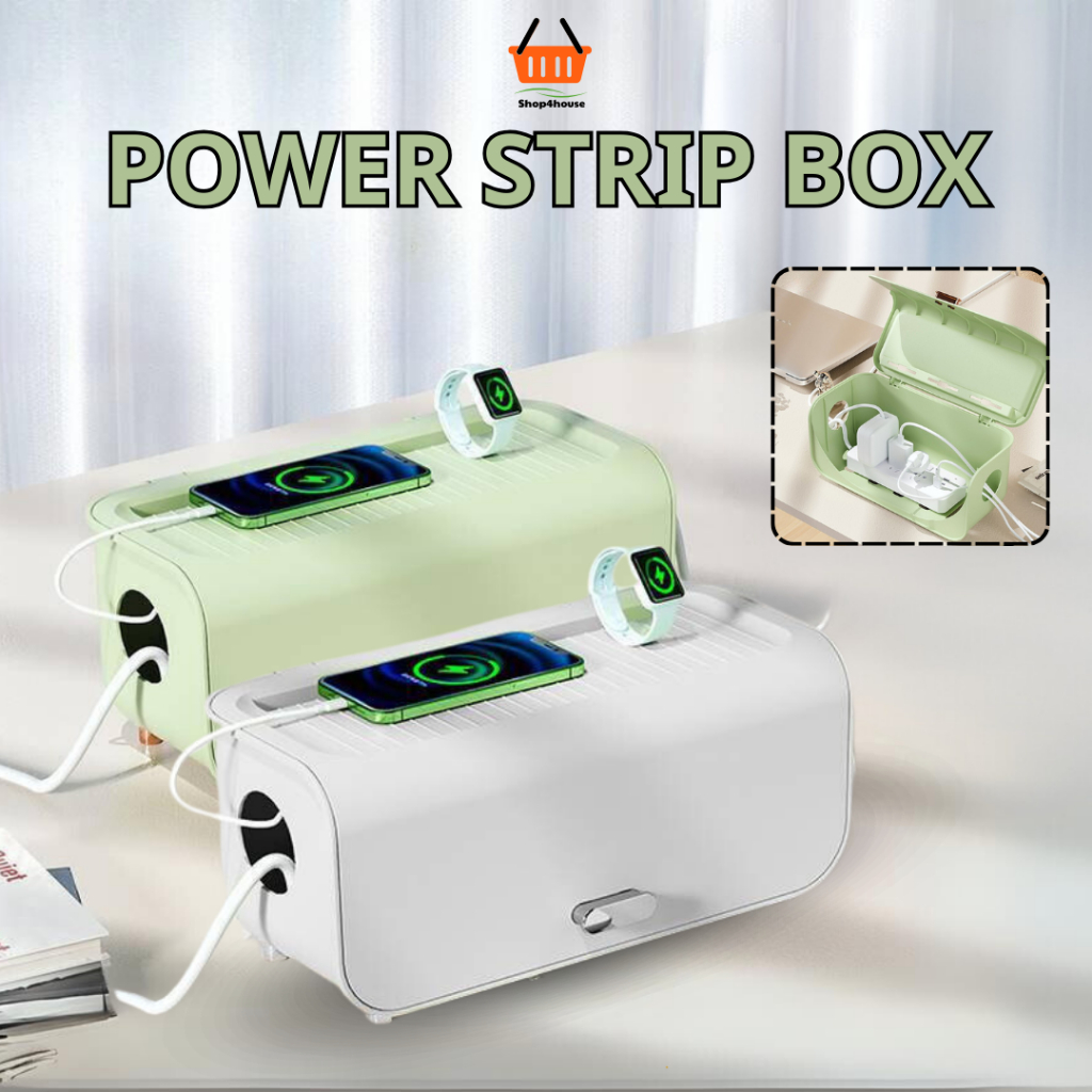 Multi-function Charging Cable Storage Box And Desktop Socket Organizer ...