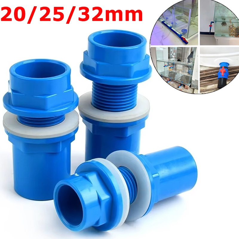 Aquarium Inlet Outlet Connector Fish Tank PVC Pipe Connector Garden Drain Connector | Shopee ...