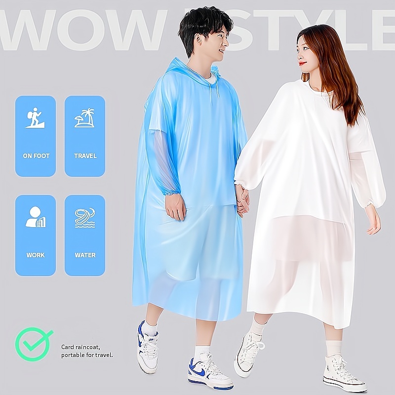 Disposable Raincoat, Portable, Compressed, And Extended Outdoor ...