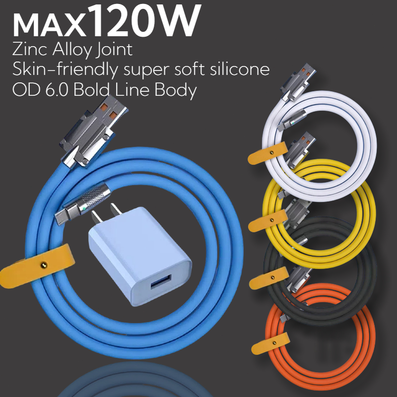 Macaron 120W Adapte Micro usb Liquid Silicone iOS Fast Charge for ...