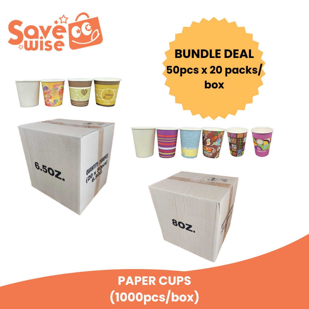 WHOLESALE Paper Cups 1000pcs/box good for Hot or Cold [High Quality ...