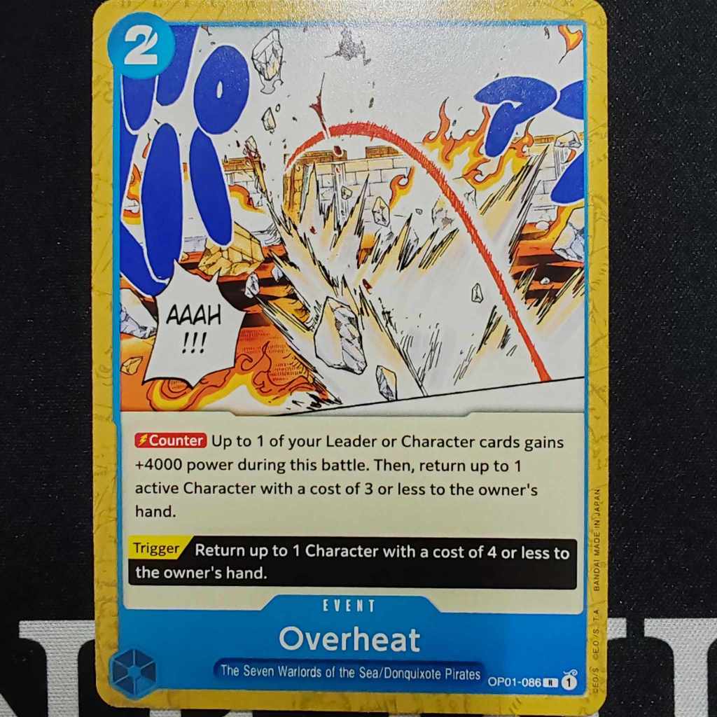 One Piece TCG [ENGLISH] OP01-086 R Overheat [ENGLISH VERSION] (non foil) | Shopee Philippines