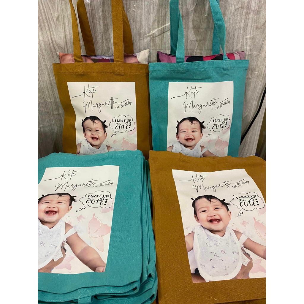 Customized Colored Tote Bag 1600 gsm Thickness Personalized | Shopee ...
