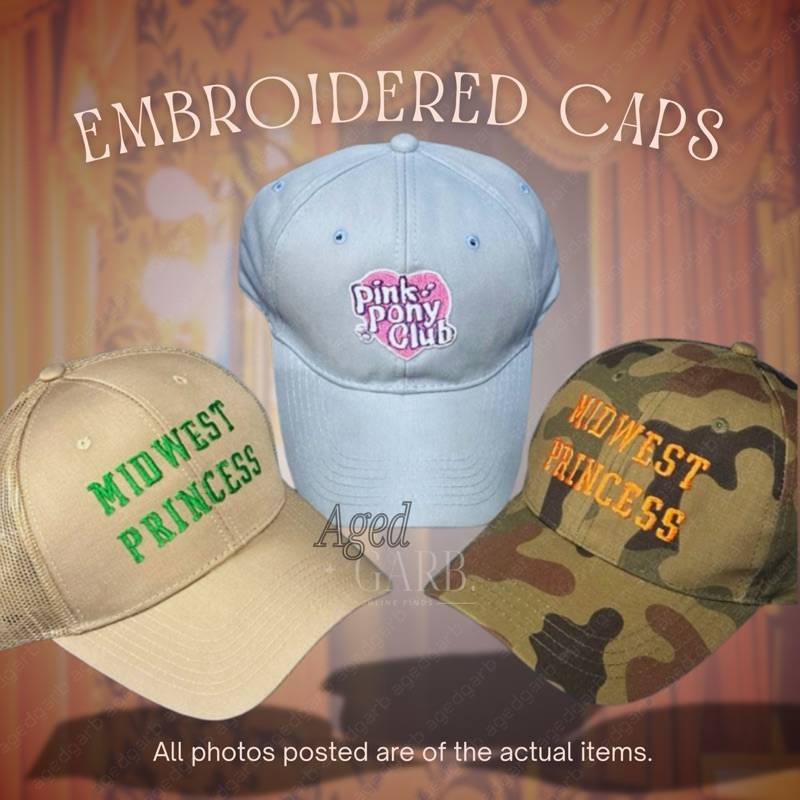 Chappell Roan Midwest Princess Inspired Embroidered Trucker Cap Camo Hat Pink Pony Club Cap ...