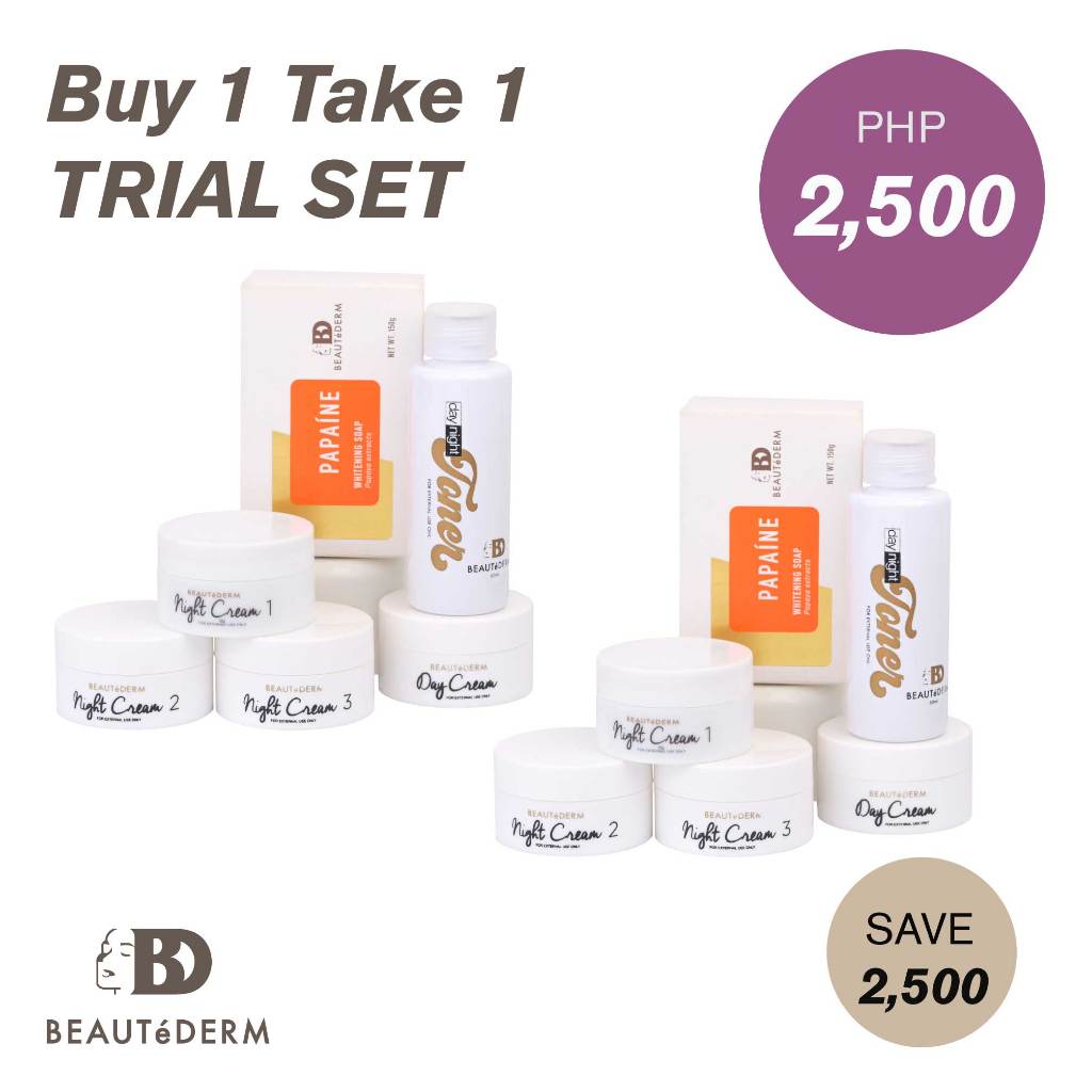 Buy 1 Take 1 Beautederm Trial Set (Beaute Set) | Shopee Philippines
