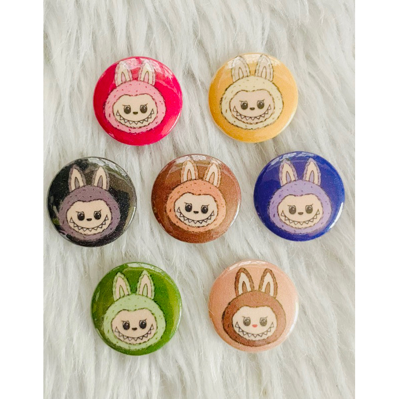 Labubu Inspired Button pin badge (SET) | Shopee Philippines