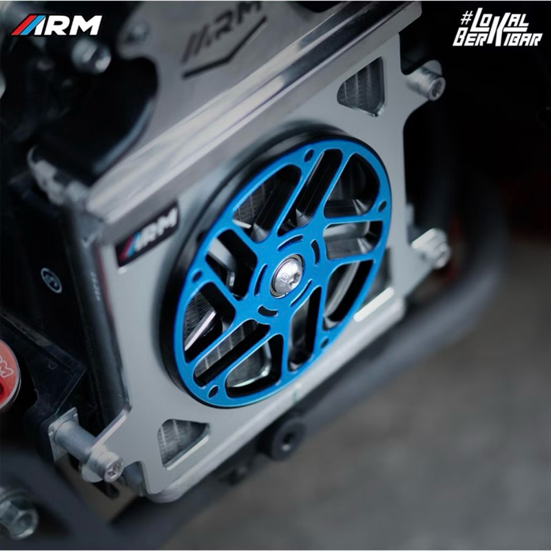ARM 3D RADIATOR COVER Chakra Type Spinner (For Honda Click 125/150, ADV ...