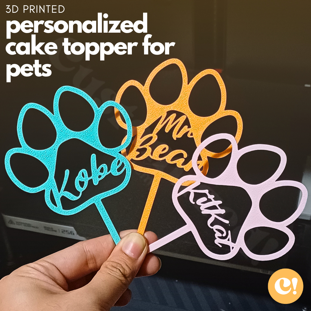 3D Printed Personalized Cake Topper for Pets | Shopee Philippines