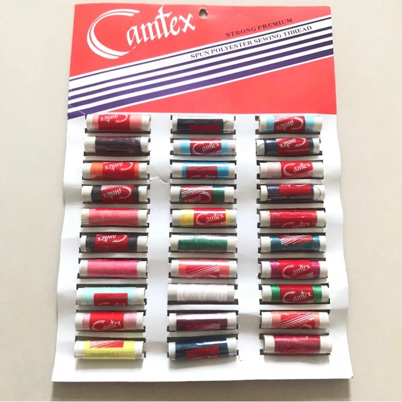 30 SPOOLS SEWING THREAD SINOLID 100METERS ASSORTED/WHITE/BLACK [ ABC ...