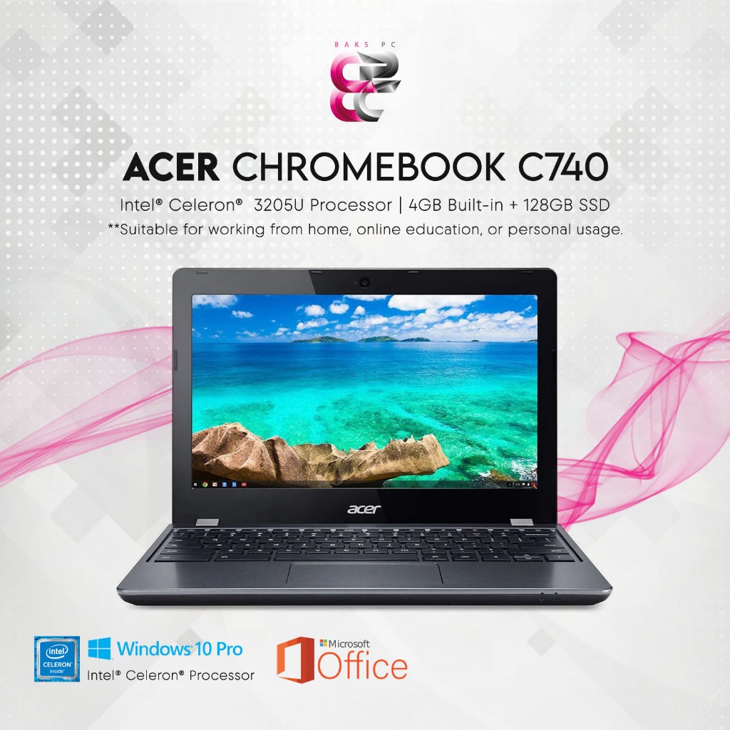 Baks PC | Acer Chromebook | Intel Celeron 3205U Processor | 4gb Ram Built-in • 120gb SSD ...