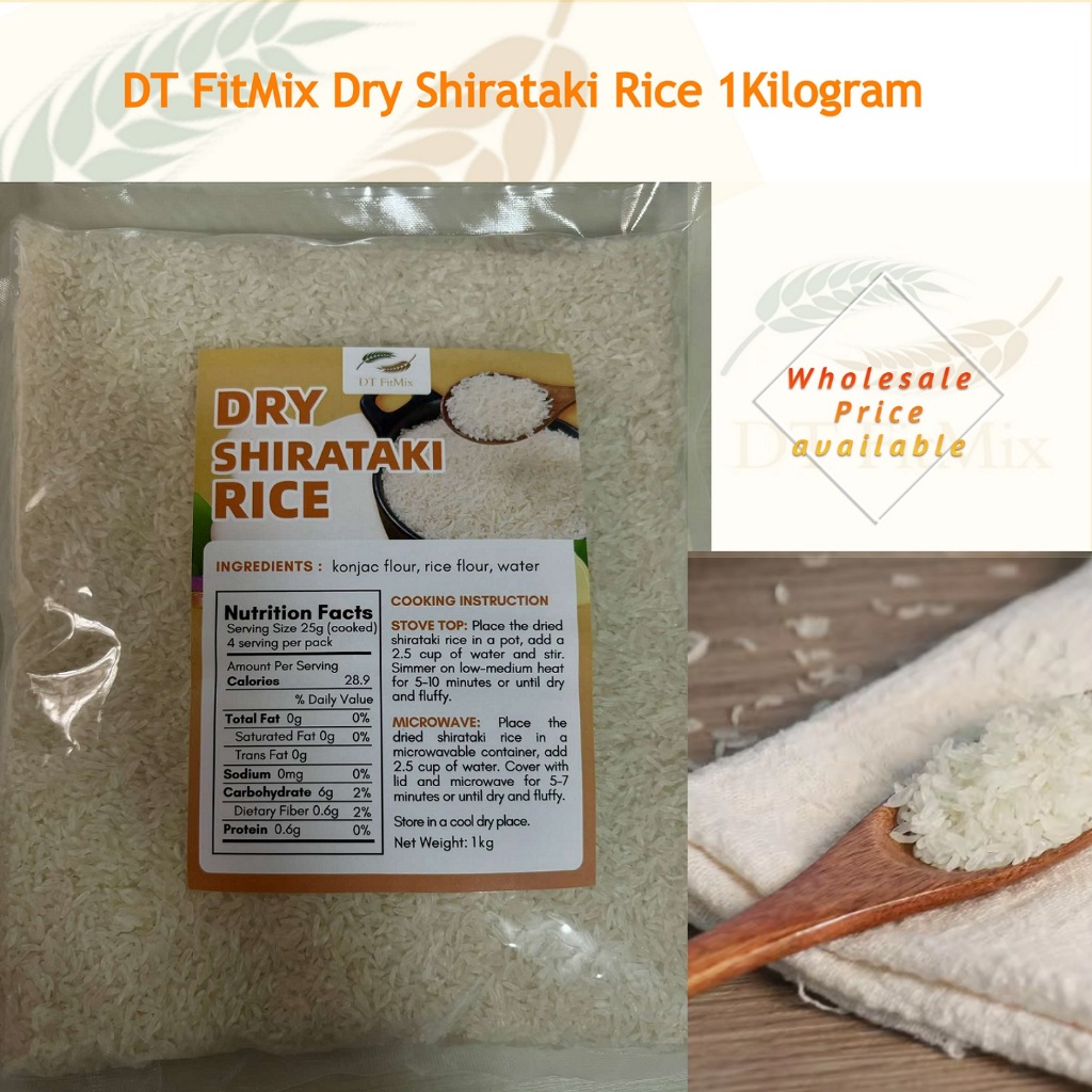 Dry Shirataki Rice 1 Kilogram (Bulk Available) | Shopee Philippines