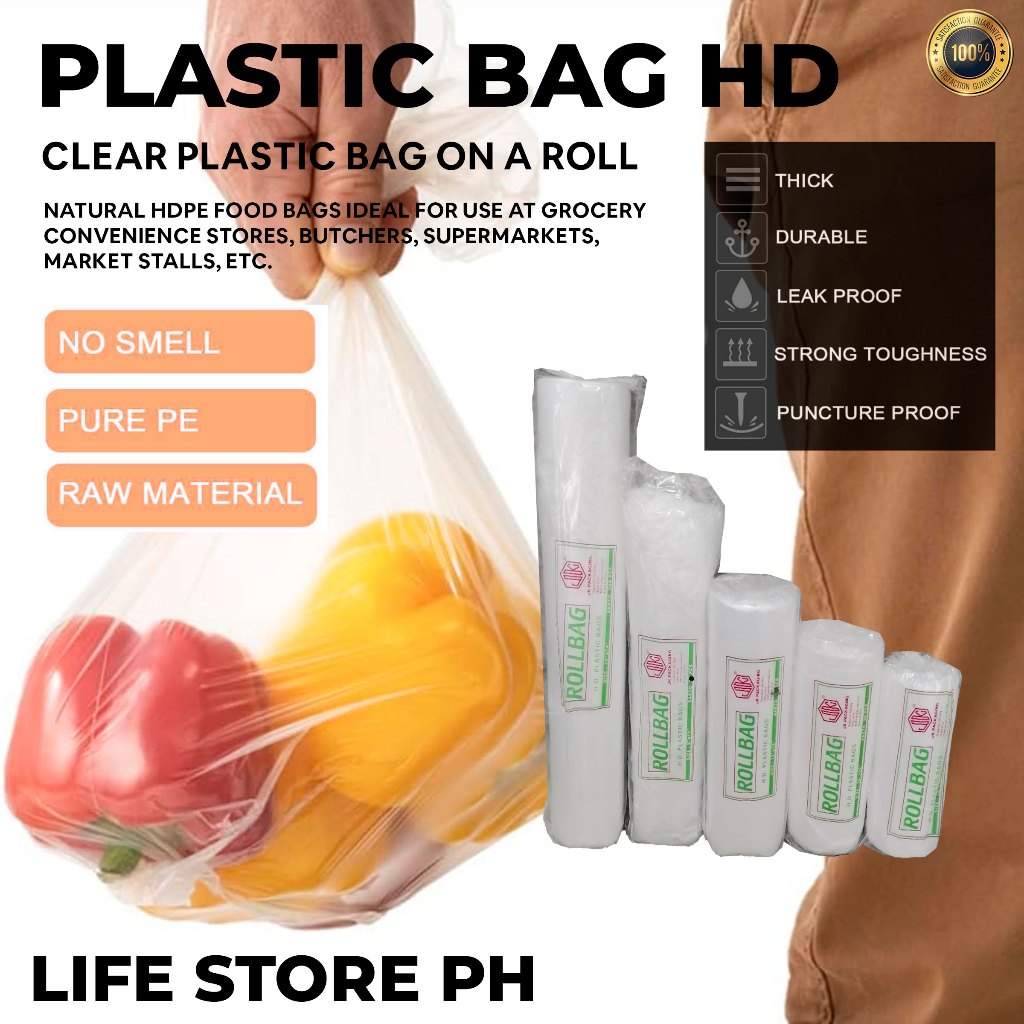 Plastic Roll Bag Pinoy Plastic Labo Food Grade Oxo-biodegradable ...