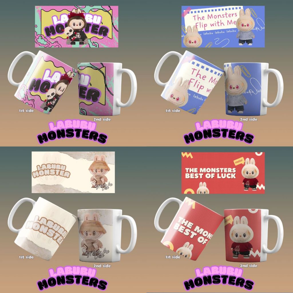 LABUBU MONSTER INSPIRED MUG DESIGN COLLECTION COFEE TEA MUG SOUVENIR ...
