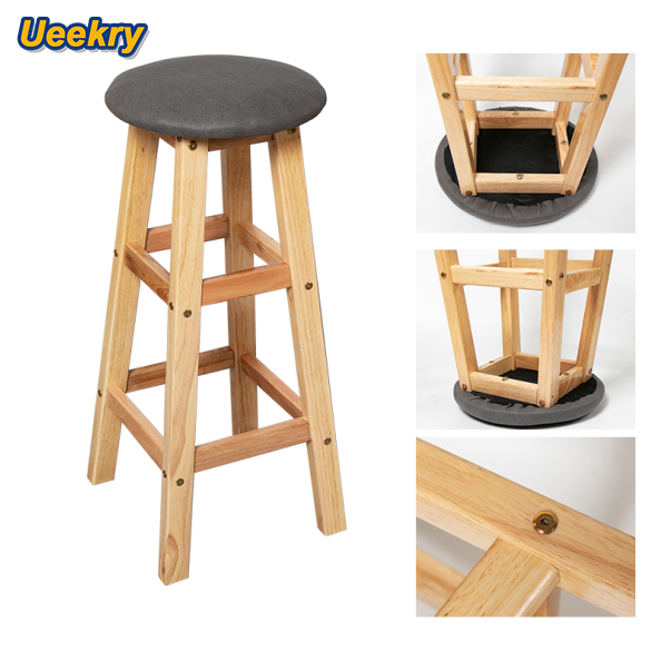 Bar Cushion High Stool Modern Home Original Solid Wood Stool Coffee ...