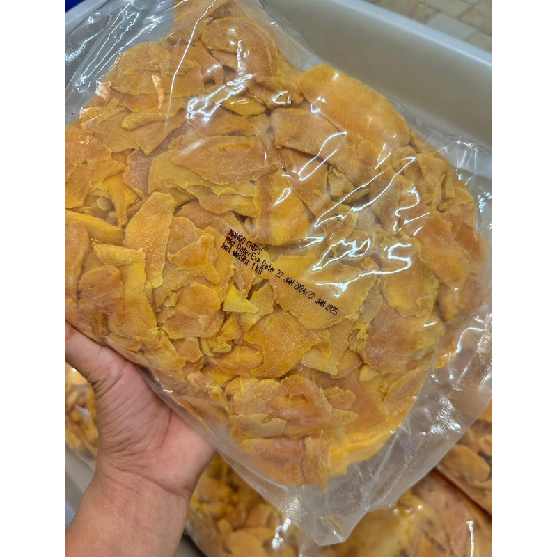 Cebu Dried Mango Pure Chips Soft 1kg/Pack | Shopee Philippines