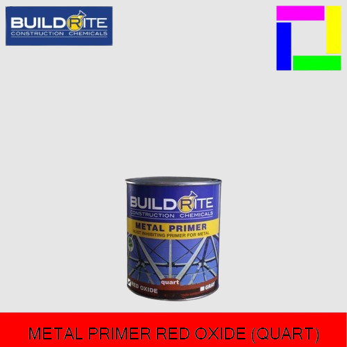 Buildrite METAL PRIMER RED OXIDE (Quart) Rust Inhibiting Primer for ...