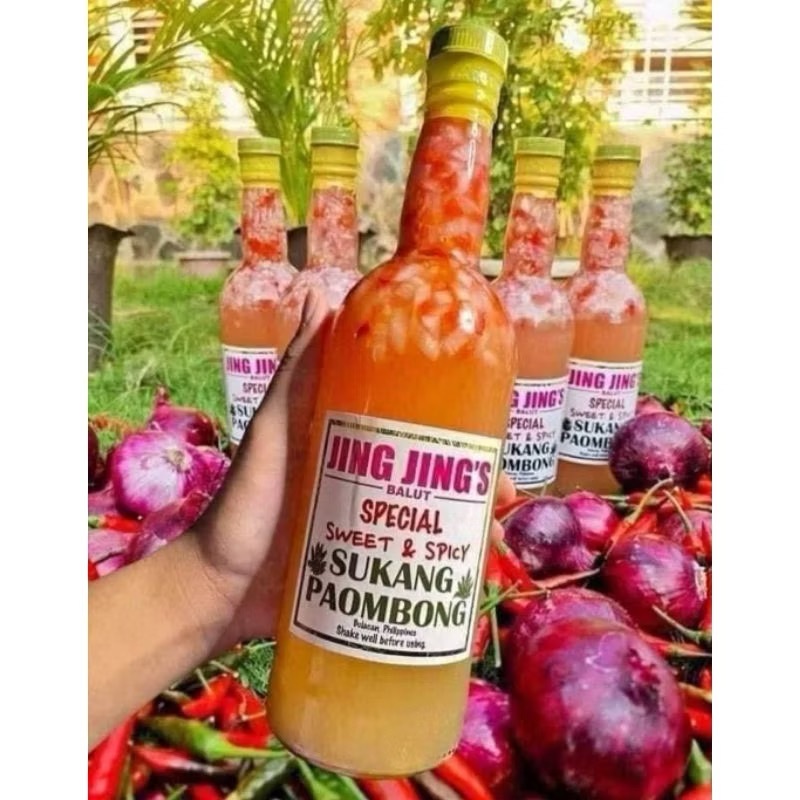 Jing Jing's sukang paombong sweet & spicy /Special Spicy 1 liter | Shopee Philippines