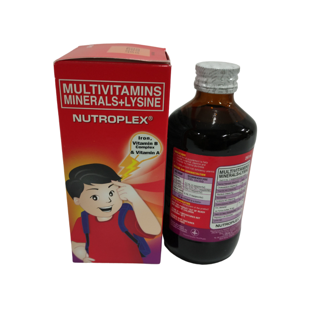 Nutroplex 250ml (Multivitamins Mineral + Lysine) | Shopee Philippines