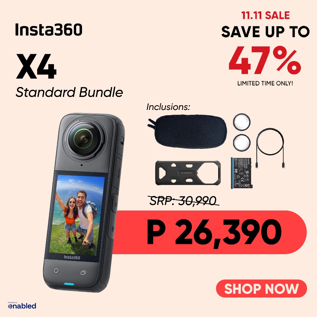 Insta360 X4 Waterproof Action Camera with 8K Resolution and 360° Active ...